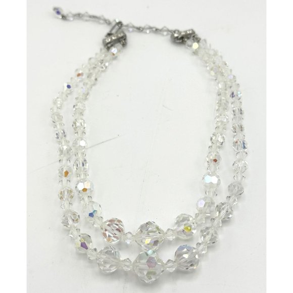 Sarah Coventry | Jewelry | Vintage Sarah Coventry Rhinestone Crystal Double Strand Necklace ...